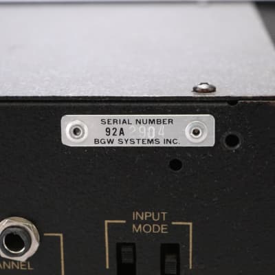 BGW Model 350 Professional Power Amplifier Amp #49711 | Reverb