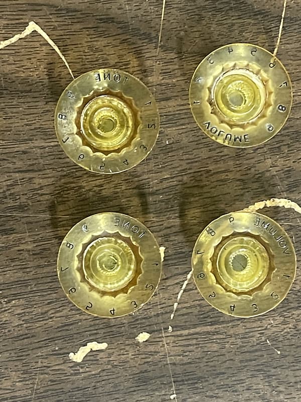 vintage original Guild Blues bird knobs 195O's Clear | Reverb