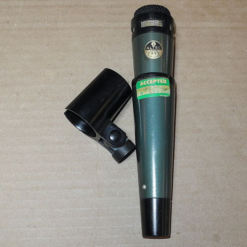 Vintage Altec 689B Dynamic Microphone w/ Original Mic Clip! | Reverb