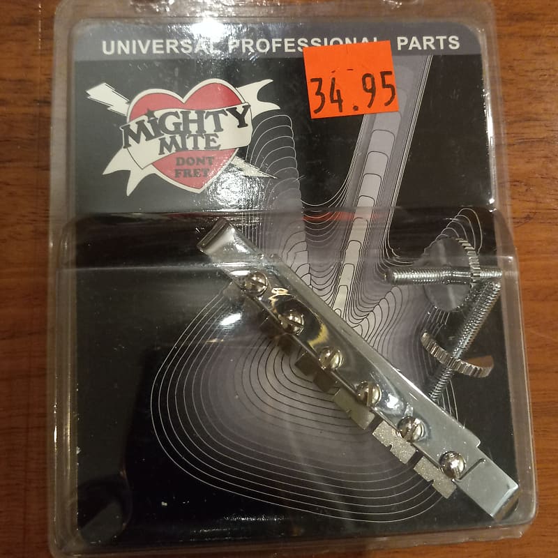 Mighty Mite 2104 LP style Bridge - Chrome | Reverb