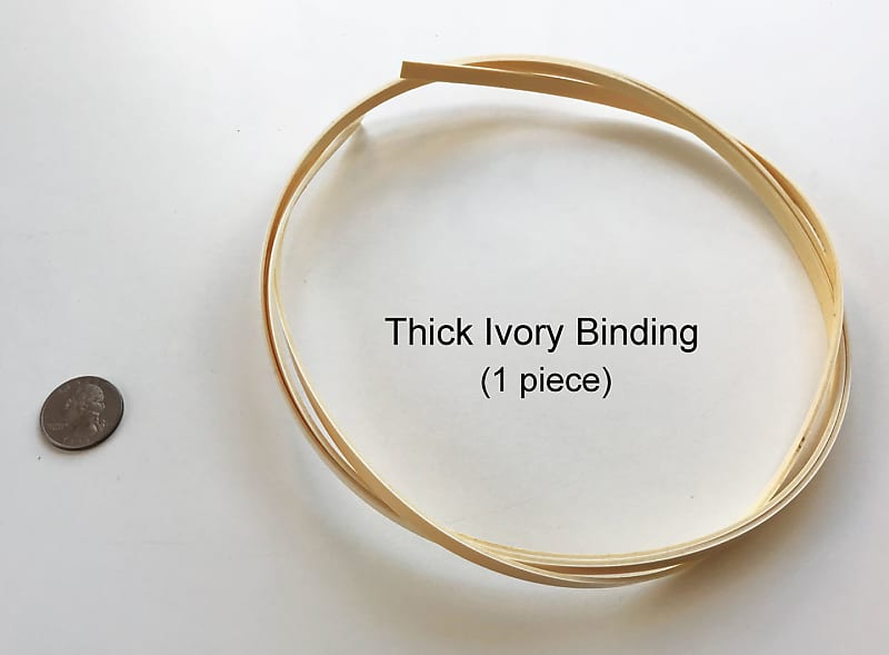 Fox Guitars Thick Ivory ABS Guitar Binding - 1 piece | Reverb