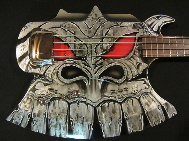 Cort Gene Simmons Axe Bass Custom Painted by Gentry Riley - | Reverb