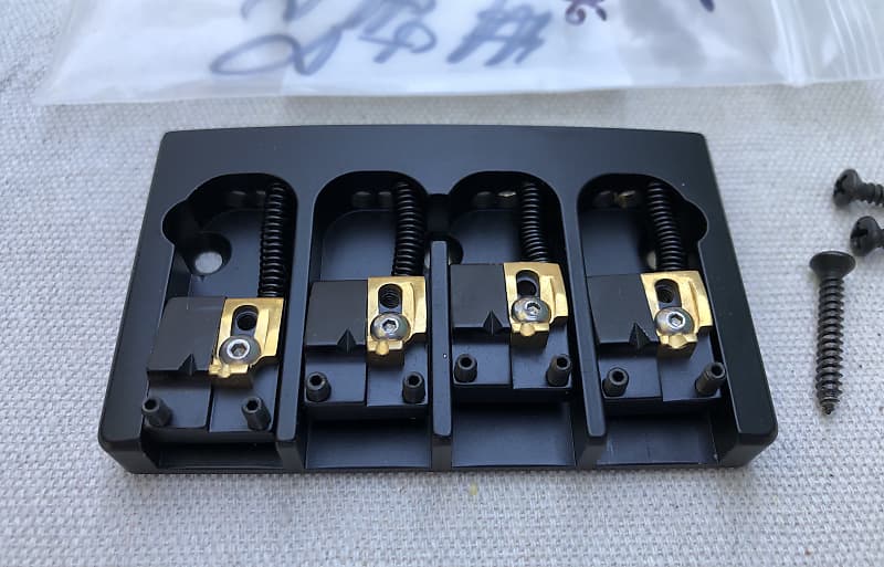 Hipshot A style 8 string Bass bridge solid brass | Reverb