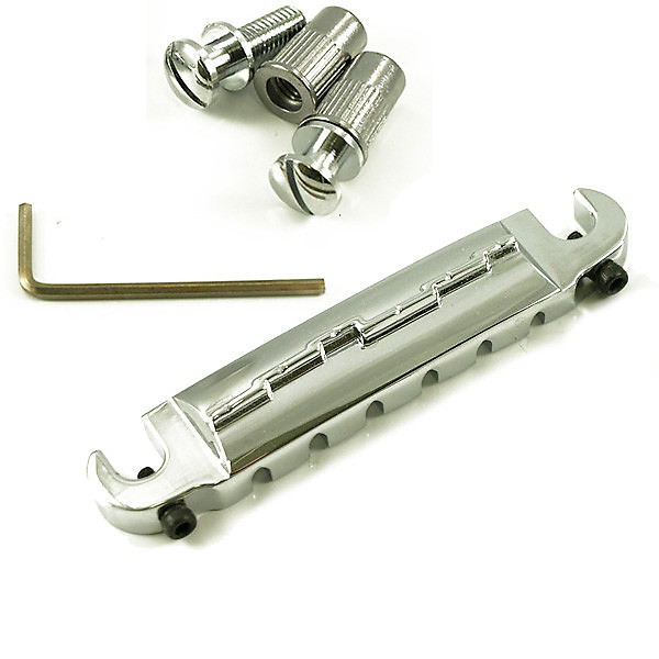 Wrap Around Bridge Stop Tailpiece Plain G Compensated | Reverb