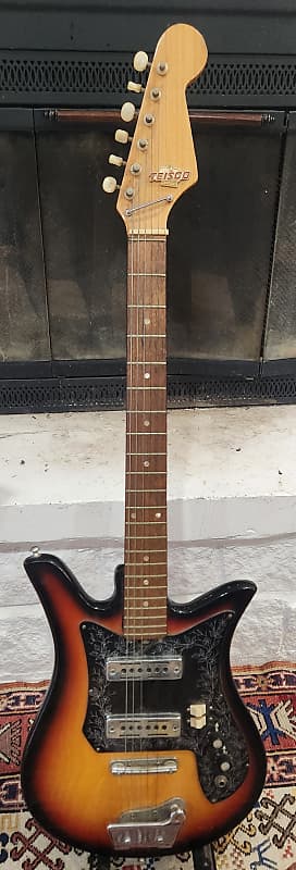 Teisco Del Ray E220 Tulip Sunburst 1960s Japan | Reverb