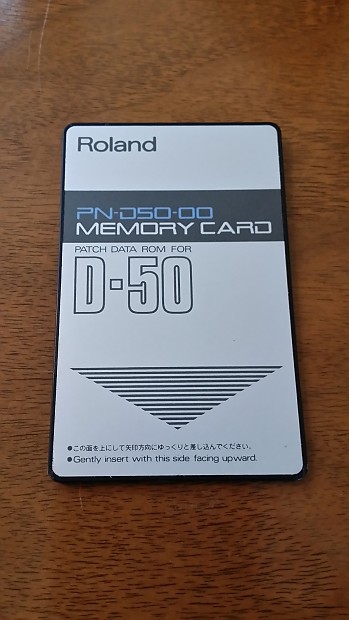 Roland PN-D50-00 ROM Patch Data Memory Card for D-50 / D-550 | Reverb
