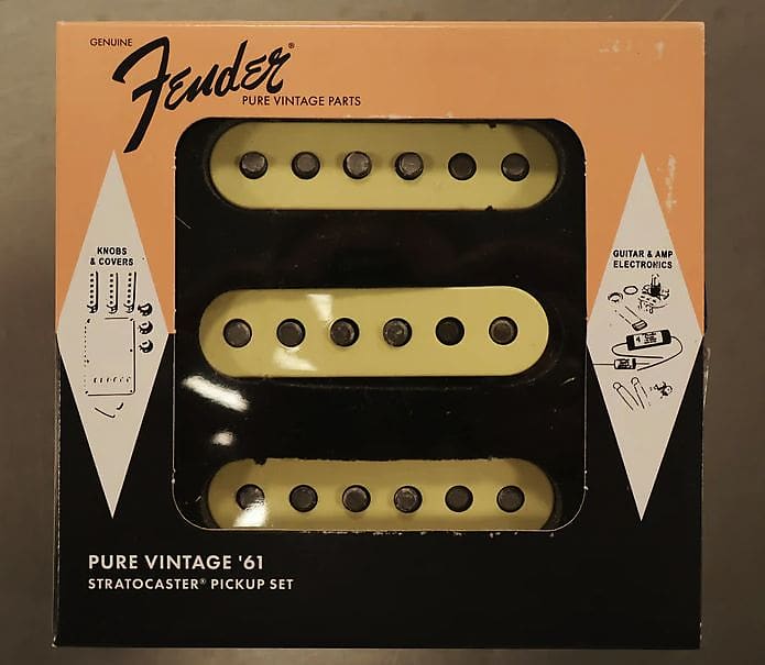 Fender Pure Vintage '61 Stratocaster Pickups Alnico 5 Strat | Reverb