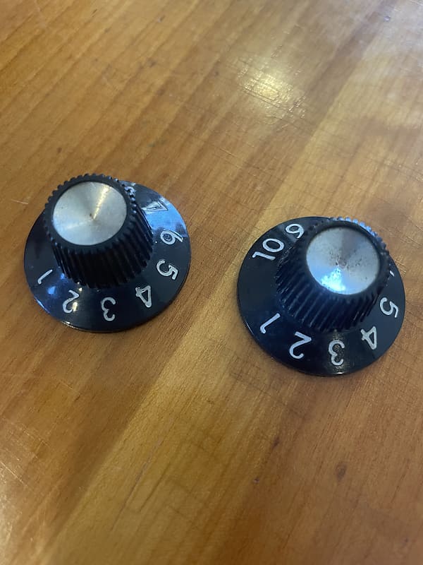 Fender Knobs 1964 Black | Reverb