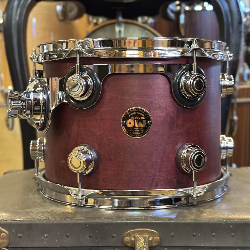 USED Early 2000's DW Pre-Collector's 9x12 Tom in Satin Cherry | Reverb