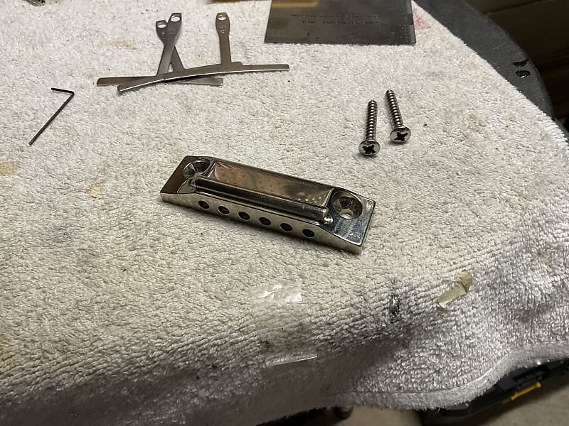 Rukavina 6 string lap steel bridge 1 7/8” string spacing | Reverb