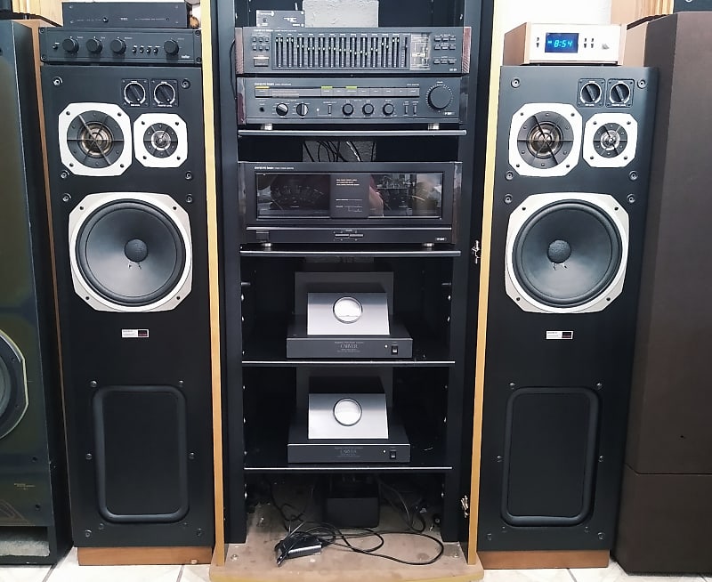 Sony Carbocon Speaker Towers. Rare SSU-4000. XLNT Condition. | Reverb