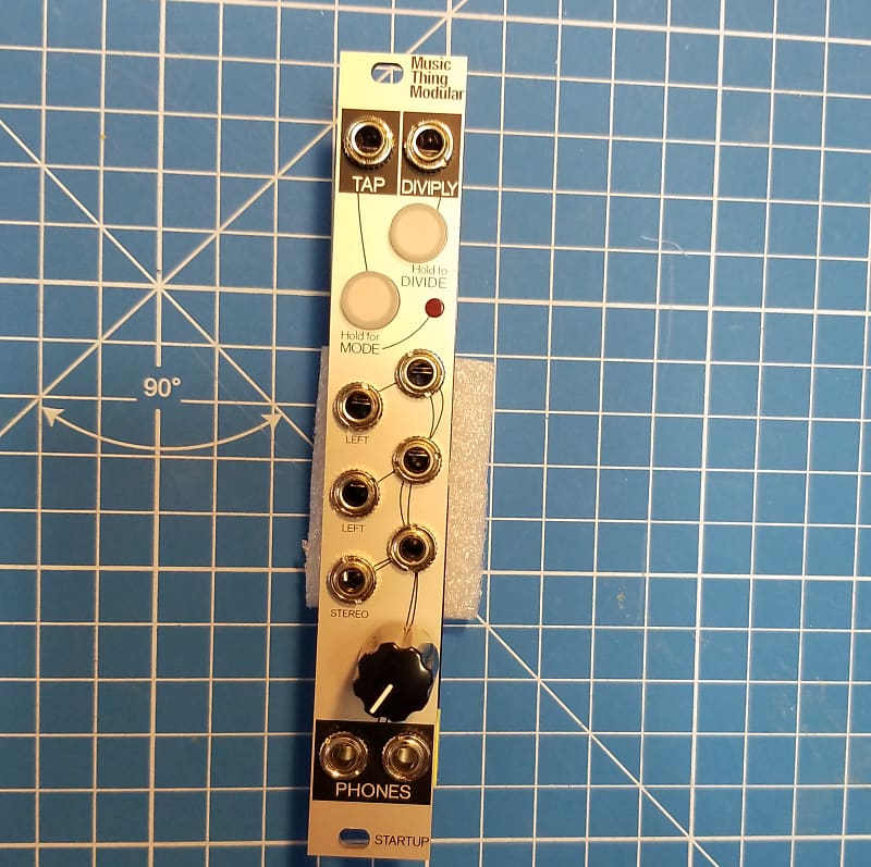 Music Thing Modular Startup Eurorack Stereo Mixer and Clock | Reverb