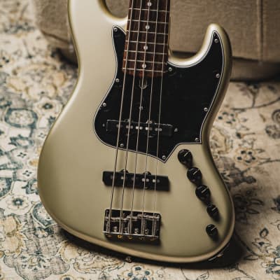 Alleva Coppolo LG5 Standard-Inca Silver w/Black Pickguard & | Reverb