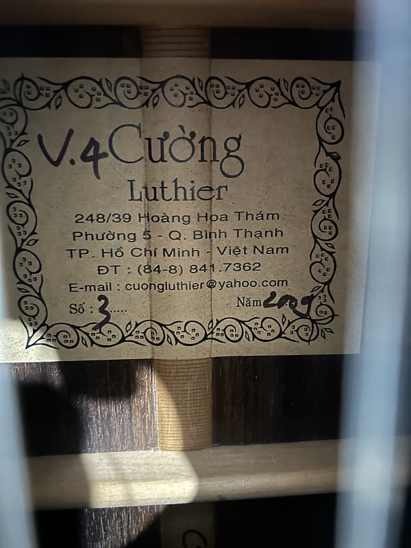 Cuong Vu Van Lan Classical Guitar 2009 Lattice | Reverb