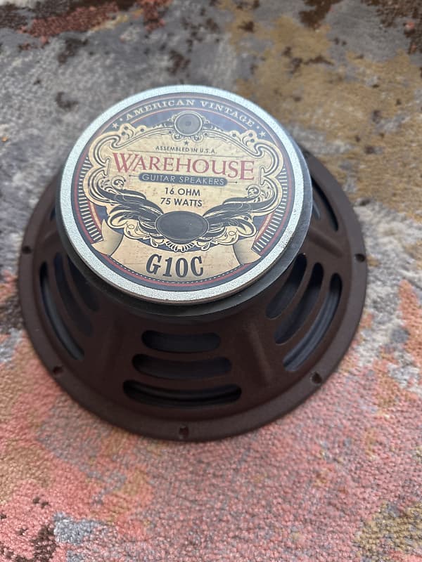 Warehouse Guitar Speakers G10C 16 ohm 75 watt 10” Speaker | Reverb