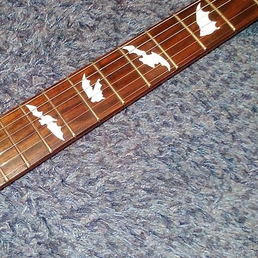 Bats White Fret Markers Stickers Vinyl Inlay Guitars & | Reverb UK