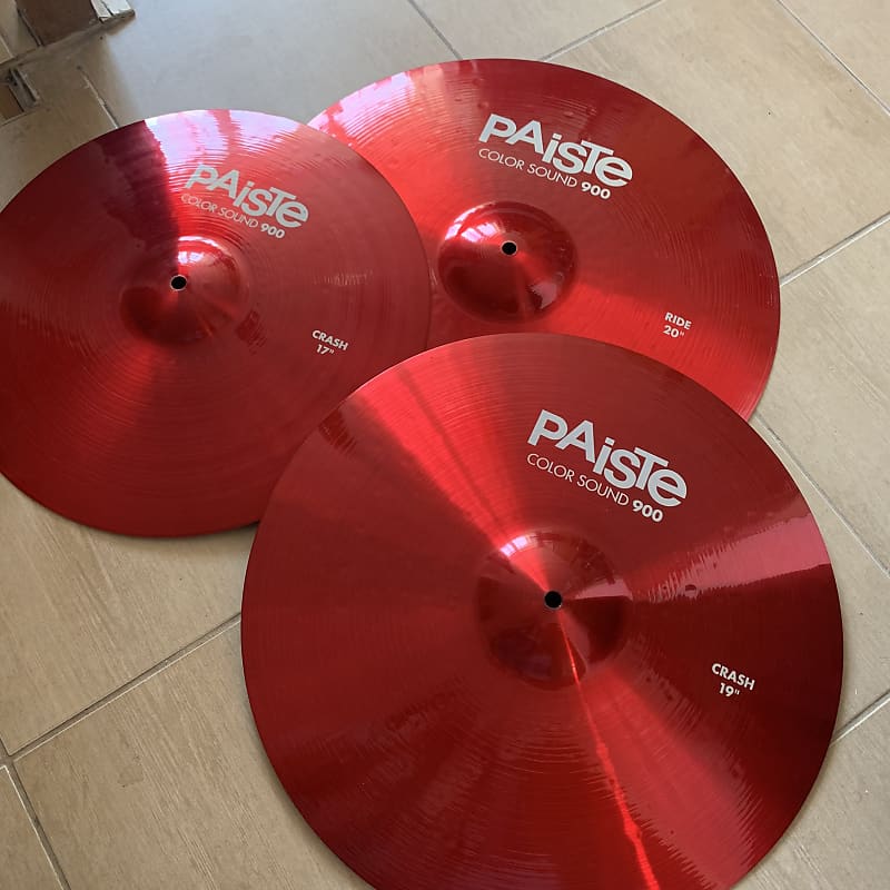 Paiste 900 Colorsound Red 17,19,20 - Red | Reverb
