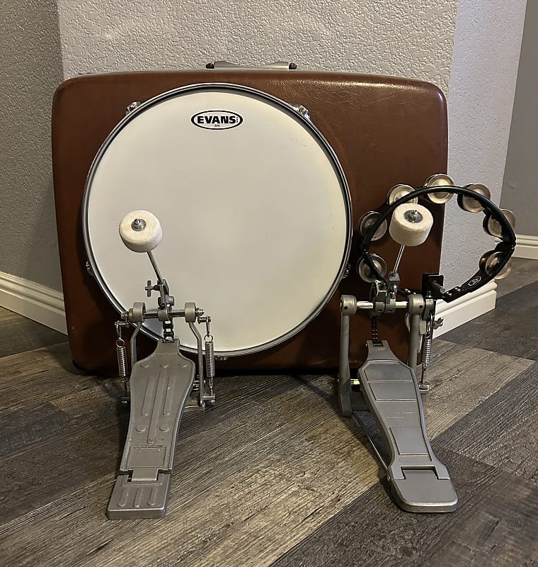 “BIG DOG” busker style suitcase drum by Vintage Suitcase Kick | Reverb