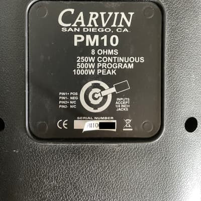 COMPLETE Carvin PA System | XP800L | PM10 | PM15 | all cables | Reverb