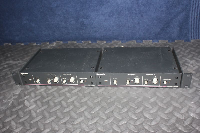 Symetrix SX 202 Dual Mic Preamp Pair w/Rack Mount No Power | Reverb