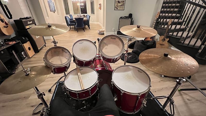 Pearl BLX Complete Drum Set - snare, cymbals, hardware | Reverb