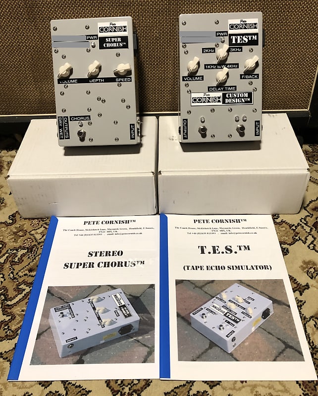 Pete Cornish TES Tape Echo Simulator Delay and SSC Super | Reverb
