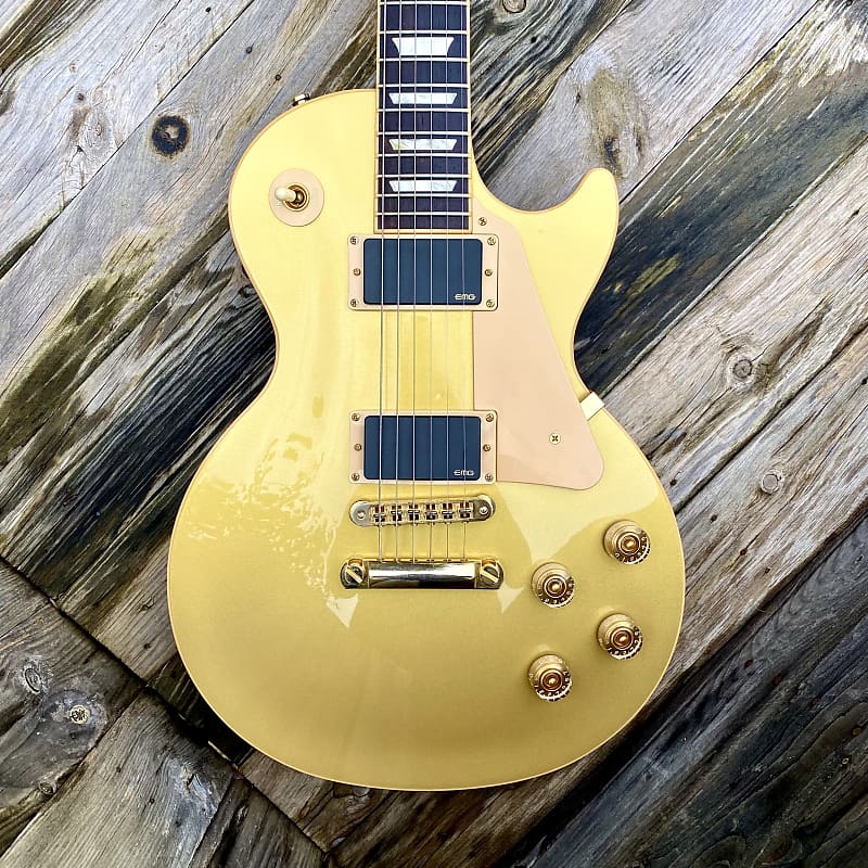 Gibson Les Paul limited run piezo / EMG 2009 Gold top | Reverb