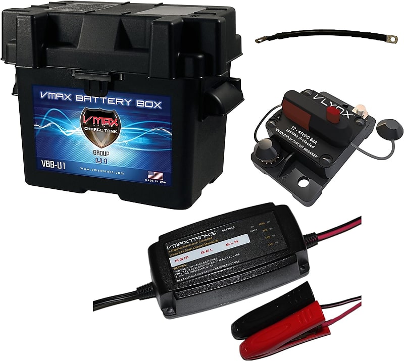 VMAXTANKS Trolling Motor Battery Box Kit: Marine Grade U1 Box | Reverb