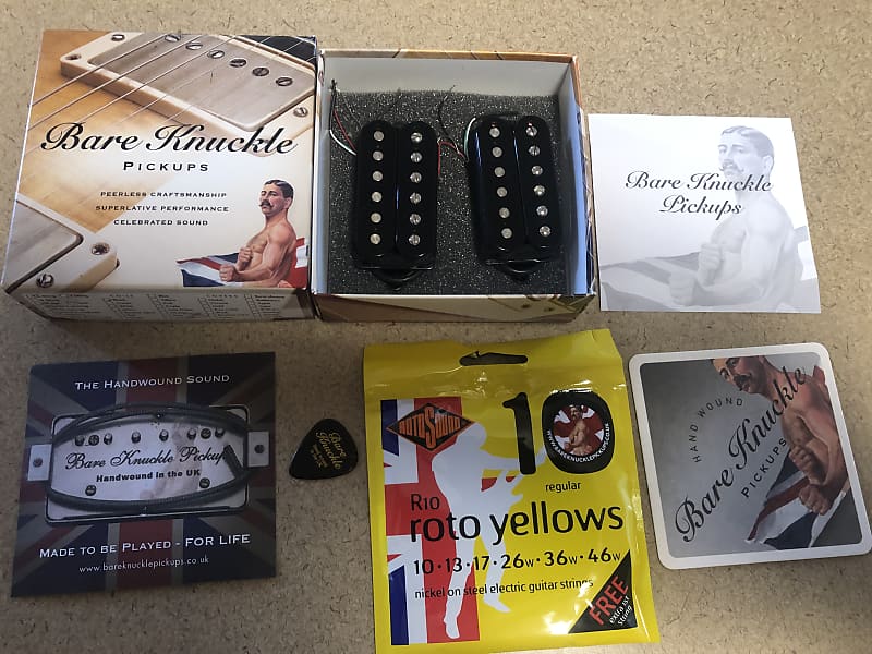 Bare Knuckle Pickups polymath calibrated set open black 6 | Reverb