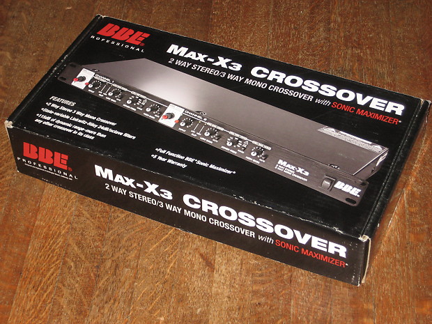 BBE Max X3 2-Way Stereo 3-way Mono Crossover w/Sonic | Reverb