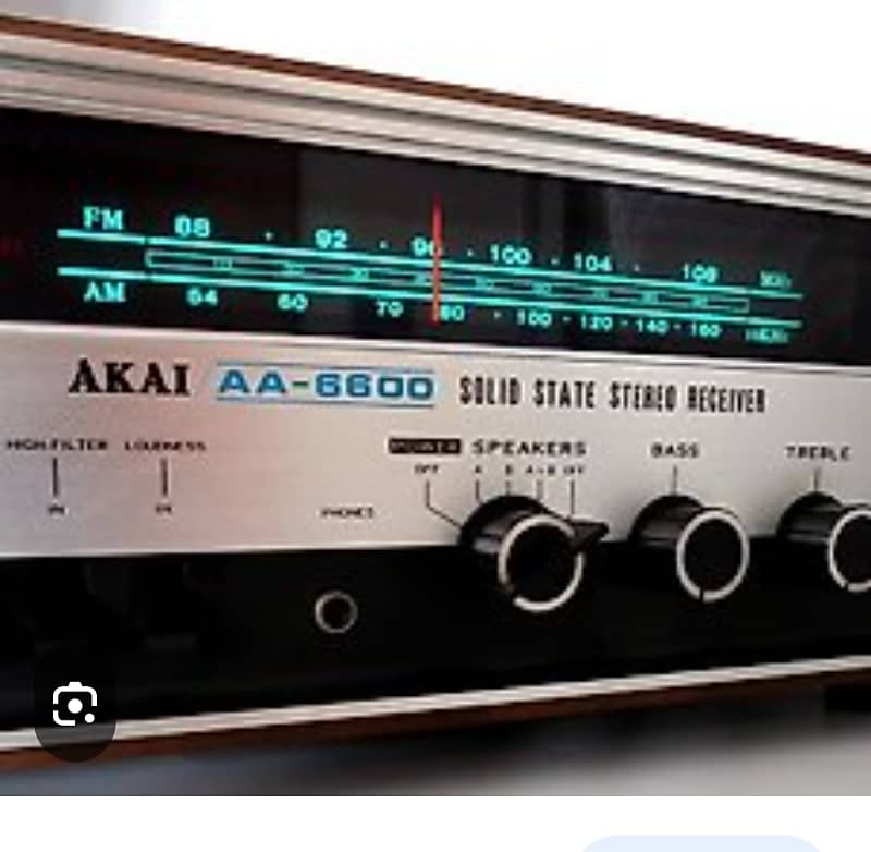 Akai 6600 70s - Wood w silver face | Reverb