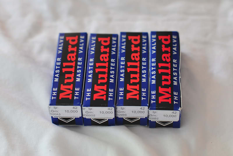 Mullard EL84 Reissue Factory Matched Quad New In Box | Reverb