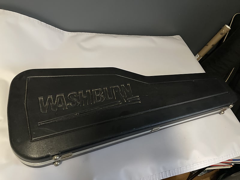 90's Washburn Stratocaster Style Black Chainsaw Guitar Case | Reverb