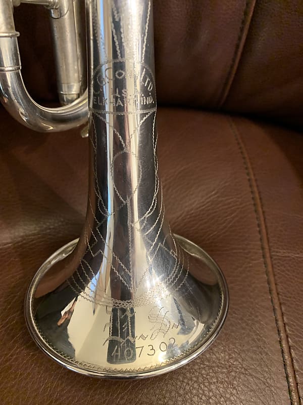 Conn Model 80A Bb Cornet (1952) w/ opera glass tuning (silver | Reverb