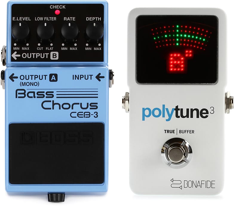 Boss CEB-3 Bass Chorus Pedal Bundle with TC Electronic | Reverb