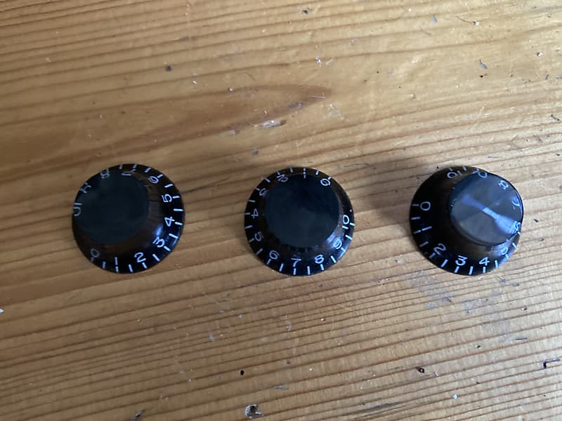 Epiphone Thunderbird Bass Guitar Control Knobs x 3 China | Reverb