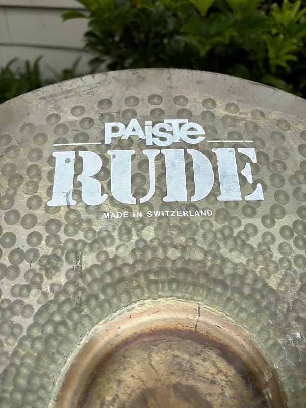 Paiste 18 RUDE Crash/Ride 1981 - unlathed | Reverb