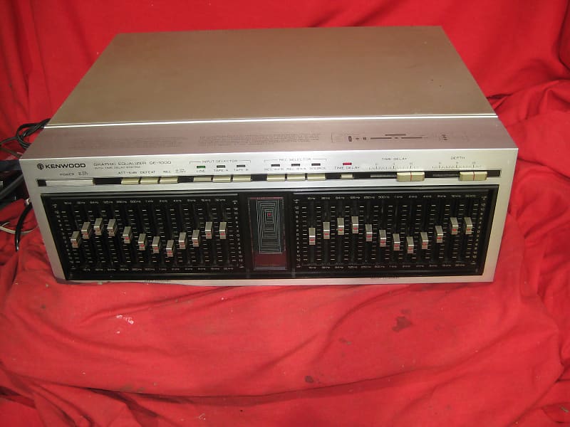 Kenwood GE-1000 24 band stereo graphic equalizer with time | Reverb