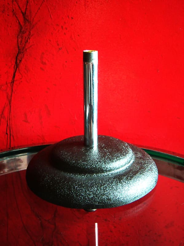 Vintage 1940's era Atlas Sound DS-5 cast iron microphone desk | Reverb