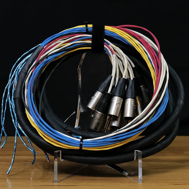 Custom 14ft of 16 channel Microphone Stage Snake Fan End | Reverb