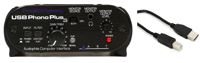 ART USB Phono Plus Phono Preamp & Audio Interface Bundle with | Reverb