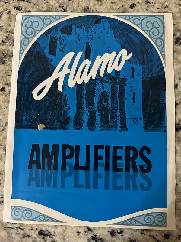 Alamo Amp Brochure 70's fury galaxie Twin Ten Capri | Reverb