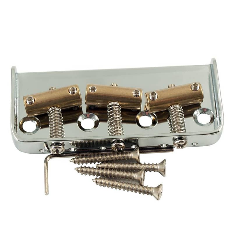 Tele Replacement Short Plate Bridge Slant Brass Saddles | Reverb