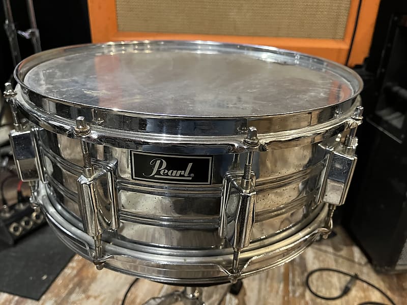 Pearl Snare steel 70s - Steel | Reverb