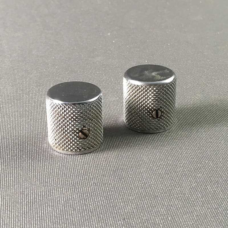 Vintage Reissue Fender ‘58 Tele Knobs NOS Relic Chrome | Reverb