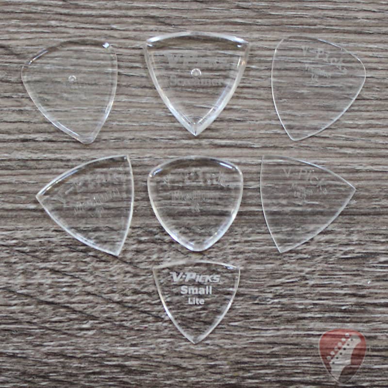 V-Picks 7-Piece Starter Pack of Custom Guitar Picks | Reverb UK