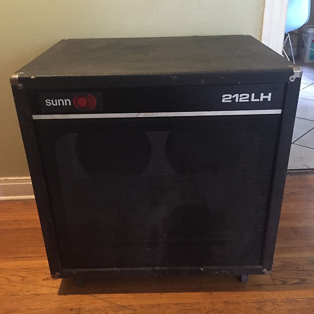 Vintage Sunn 212LH 8 Ohm Cab 1970s Black John Entwistle 2x12 | Reverb