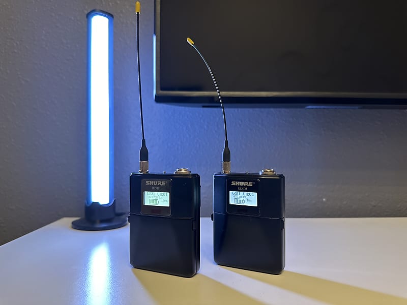 (2) Shure ULXD1 (G50) & (1) Shure WL185 | Reverb