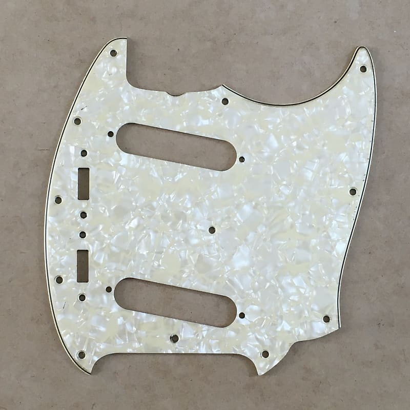 Aged Vintage Reissue USA Relic Pickguard Fender Mustang | Reverb