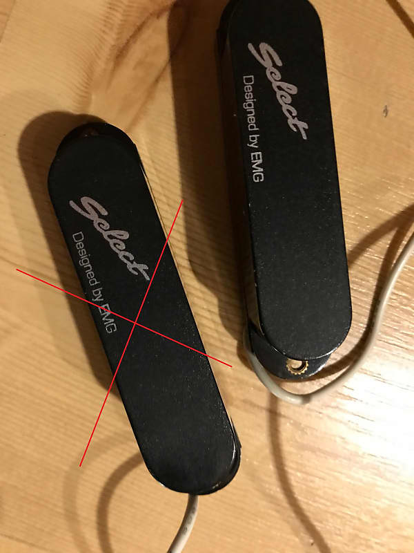 EMG Select pickup humbucker stack in single coil body | Reverb
